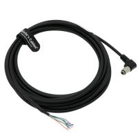 China Hirose 8 Pin Female HR25-7TP-8S Right Angle to Open End High Flex Cable for IDS, DAHENG Imaging, Allied Vision GigE for sale