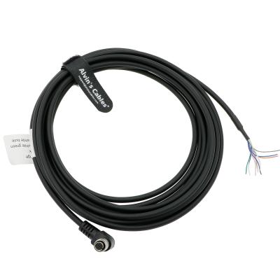 China Alvin's Cables HR25-7TP-8S Hirose 8 Pin Female Right Angle to Open End High Flex Cable for IDS, Allied Vision GigE for sale
