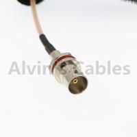 China BNC Female To Right Angle Male SDI Cable With BNC Connectors 50Ω Resistance for sale