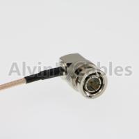 China BNC Female To Right Angle Male SDI Cable With BNC Connectors 50Ω Resistance for sale