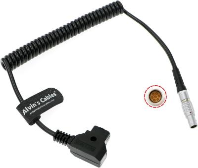 China Alvin's Cables Power Cable for Tilta Nucleus-M Motor 7 Pin Male to D-tap Coiled Cable for V-Mount Battery Plate for sale