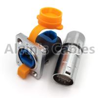 China 90 Degree Elbow RJ45 Circular Connector Waterproof Ethernet Connector Long Service Life for sale