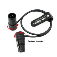 China Alvin's Cables Rotatable Low-Profile XLR 3 Pin Male to Female Cable Original Connector Balanced Microphone Audio Cord for sale