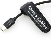 China PD USB-C Type-C to Lock DC 12V Coiled Power Cable for Blackmagic Video Assist| Atomos Shogun| SmallHD| Feelworld Monitor for sale