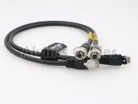 China Sony RCP RJ45 Cat6 M12 Cable Assembly Flexible Original Hirose 8 Pin Connector for sale