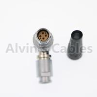 China FHJ 1B 2-16 Pin Lemo Video Camera Connectors 90 Degree Eblow Compatible Female For Red Scarlet for sale