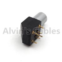 China EPG.0B.304.HLN Printed Circuit Board 90 Degree Grip LEMO PCB Connector 4-Pole Soldering Iron for sale