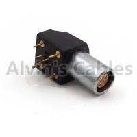 China EPG.0B.304.HLN Printed Circuit Board 90 Degree Grip LEMO PCB Connector 4-Pole Soldering Iron for sale