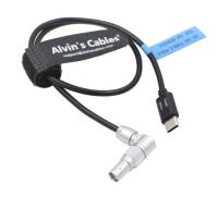 China Alvin's Cables PD USB-C Type-C to 2 Pin Female Power Cable Fast Charging Cable for RED Komodo Camera 45cm| 18inches for sale