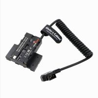 China Alvin's Cables D-Tap To Dual-Sided Cross-Shaped NP-F Dummy Battery With USB-C PD Power Cable For Atomos Small HD Monitor for sale