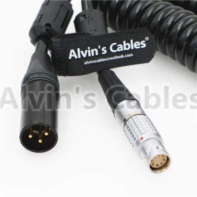 China Arri Alexa Mini Amira Camera Power Spring Cable 2B 8 Pin Female To XLR 3 Pin Male for sale