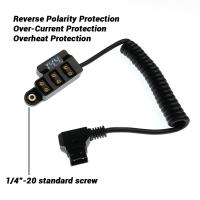 China Alvin’s Cables D-tap Splitter 1 to 3 Port P-tap Adapter Coiled Cable for SmallRig| IDX V-Mount Gold Mount Battery with Battery Level Display, Reverse Polarity, Over-Current, Overheat Protection for sale