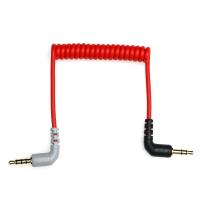 China Alvin's Cables 3.5mm TRS to TRRS SC7 Patch Cable for Rode VideoMic| VideoMicro Go| BOYA Mic, for i-Phone| Smartphone| Tablets, 1/8 Male Right Angle Microphone Coiled Cable for sale