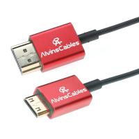China Alvin's Cables 8K High Speed Mini HDMI To HDMI Coiled Cable, Aluminum 8K@60Hz 4K@240Hz HDMI 2.1, Compatible With Camera, Camcorder, Tablet And Graphics/Video Card, Laptop, Projector for sale