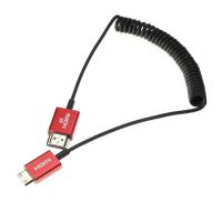 China Alvin's Cables 8K High Speed Mini HDMI To HDMI Coiled Cable, Aluminum 8K@60Hz 4K@240Hz HDMI 2.1, Compatible With Camera, Camcorder, Tablet And Graphics/Video Card, Laptop, Projector for sale