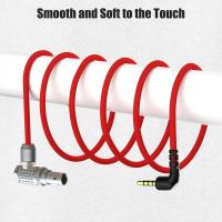 China Alvin's Cables Ultra Soft Timecode Cable for RED Komodo, RED V-Raptor 8K Camera, Tentacle Sync 3.5mm TRS to EXT 9 Pin Male Cable 45CM| 18inches for sale
