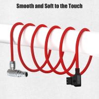 China Alvin's Cables RED Komodo-X Power Cable for RED DSMC3 DSMC2 Epic Scarlet V-Raptor, for DJI Ronin 4D, Ultra Soft & Flexible D-Tap to 6 Pin Female Right Angle Cable 1M/39.4inches for sale