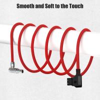China Alvin's Cables Right Angle 2 Pin Male to D-Tap Power Cable for Teradek SmallHD Z-CAM Blackmagic Pyxis, 45cm|18inches, Ultra Soft & Flexible for sale