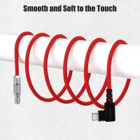 China Alvin's Cables Right Angle USB-C Type-C to 2 Pin 12V Fast Charging Power Cable for Tilta| Teradek| SmallHD| Z-CAM| Blackmagic Pyxis, Ultra Soft 45cm|17.7inches for sale