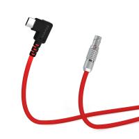 China Alvin's Cables Right Angle USB-C Type-C to 2 Pin 12V Fast Charging Power Cable for Tilta| Teradek| SmallHD| Z-CAM| Blackmagic Pyxis, Ultra Soft 45cm|17.7inches for sale