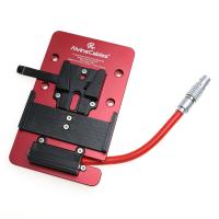 China Alvin's Cables V Mount Battery Plate for DJI Ronin 4D, with Straight 1B 6-Pin Male DC-in Out Put Battery Mounts Plate V Mount Plate for Ronin 4D Long Cable for sale