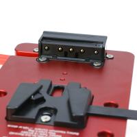 China Alvin's Cables V Mount Battery Plate for DJI Ronin 4D, with Straight 1B 6-Pin Male DC-in Out Put Battery Mounts Plate V Mount Plate for Ronin 4D Long Cable for sale