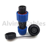 China SD13 Waterproof Plastic Electrical Connectors 5 - 25A Rated Current Solder Termination for sale