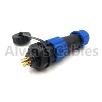 China SD13 Waterproof Plastic Electrical Connectors 5 - 25A Rated Current Solder Termination for sale