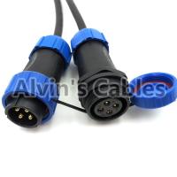 China Circular Multipole Plastic Electrical Connectors Thermoplast PPS Insert Material for sale