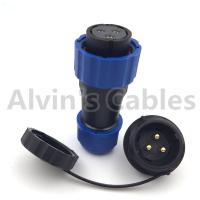 China SD20 TP ZM Waterproof Cable Connector Electrical Power Connectors Male Panel Mount Part for sale