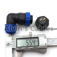 China SD20 TA ZM 2-12 Pin Electrical Cable Connectors Female Socket Connector 90 Degree Elbow for sale
