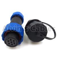 China Industrial IP68 Plastic Electrical Connectors SD16 TP-ZM 2-9 Pin Panel Mounting Connector for sale