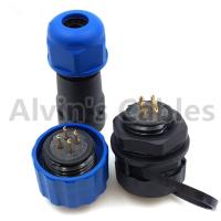 China Industrial IP68 Plastic Electrical Connectors SD16 TP-ZM 2-9 Pin Panel Mounting Connector for sale