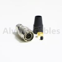 China Sound Device Self Locking Connector , Video Cable Connectors 4 Pin HR10A-7P-4P Male for sale
