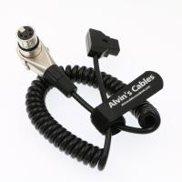 China XLR 4 Pin Right Angle To D-Tap Coiled Power Cable For ARRI ALEXA Camera Monitor for sale