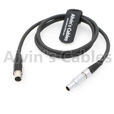 China ARRI RED Cameras 12V Monitor Power Cable Lemo 2 Pin Male To Mini XLR 4 Pin Female for sale