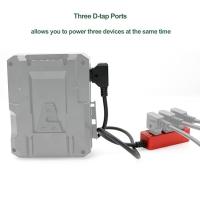 China Alvin's Cables D-tap Splitter P-Tap HUB Cable Dtap Male to 3 Port D tap Female Splitter Cable with Screw Threads for ARRI RED Z CAM Cameras TILTA Steadicam IDX V-Mount Battery for sale