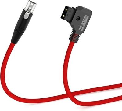 China Alvin's Cables TVLogic Power Cable Mini XLR 4 Pin Female to D-Tap Ultra Soft Cable for TVLogic Field Monitor for sale