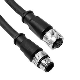 China Alvin's Cables M12 A-Code 8 Pin Male to 8 Pin Female Cat6a High-Flex Shielded Sensor Actuator Cable for Cognex Industrial Camera 9.8ft for sale