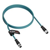 China Alvin's Cables M12 A-Code 8 Pin Male to 8 Pin Female Cat6a High-Flex Shielded Sensor Actuator Cable for Cognex Industrial Camera 32.8ft, Green for sale