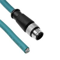 China Alvin's Cables M12 A-Code 8 Pin Male to Open End Power I/O Cable Cat6a High-Flex Shielded for Cognex Keyence Basler Industrial Automation Fieldbus Module 3.3ft for sale