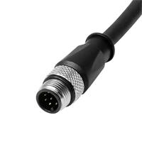 China Alvin's Cables M12 A-Code 8 Pin Male to 8 Pin Female Cat6a High-Flex Shielded Sensor Actuator Cable for Cognex Industrial Camera 15m/49ft for sale
