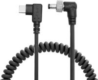China Alvin's Cables PD USB-C Type-C to Locking DC 12V Coiled Power Cable for Atomos Shogun, Blackmagic Video Assist, Hollyland Mars, Right Angle for sale