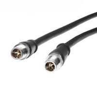 China Alvin's Cables M12 X-Code 8 Pin Male to 8 Pin Male Cat6e Cable Shielded for Cognex Basler Industrial Camera, High Flex 3m/9.8ft for sale