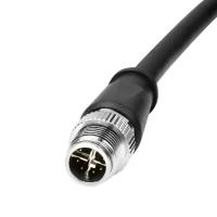 China Alvin's Cables M12 X-Code 8 Pin Male to 8 Pin Male Cat6e Cable Shielded for Cognex Basler Industrial Camera, High Flex 3m/9.8ft for sale
