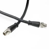 China Alvin's Cables M12 X-Code 8 Pin Male to 8 Pin Male Cat6e Cable Shielded for Cognex Basler Industrial Camera, High Flex 5m/16.4ft for sale