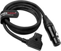 China Alvin's Cables D-tap to XLR 3 Pin Female Power Cable for SmallRig RC 120B Video Light 1M/39.4inches for sale