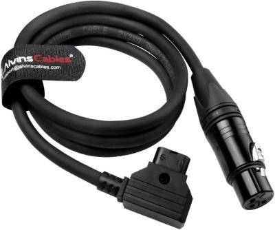 China Alvin's Cables D-tap to XLR 3 Pin Female Power Cable for SmallRig RC 120B Video Light 1M/39.4inches for sale