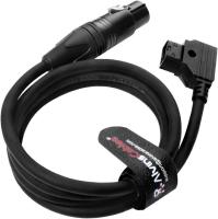 China Alvin's Cables D-tap to XLR 3 Pin Female Power Cable for SmallRig RC 120B Video Light 1M/39.4inches for sale