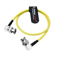 China Alvin's Cables 12G SDI Flexible Coaxial Cable BNC Male to Male Right Angle for RED Komodo| Atomos Monitor 75 Ohm Shielded Cable for 4K Video Camera, Yellow for sale